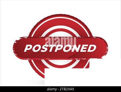 Cancelled stamp symbol, label sticker sign button, text banner vector illustration Stock Vector ...