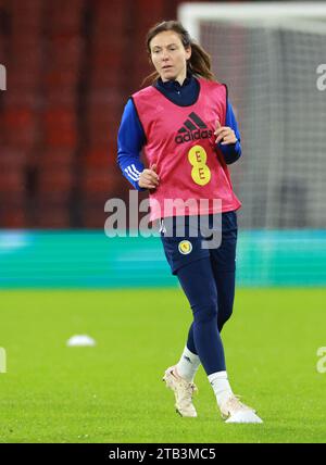Scotland's Rachel Corsie during a training session at Hampden Park ...