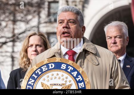Brooklyn DA Eric Gonzalez speaks during 30th anniversary commemoration ...