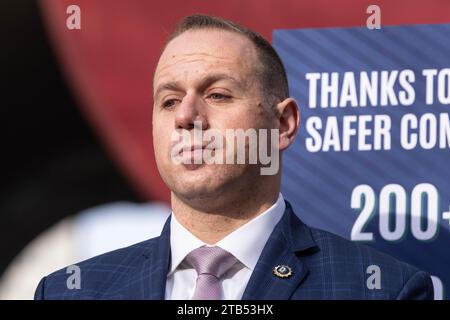 Captain Jeffrey Heilig attends as Senator Kirsten Gillibrand released ...