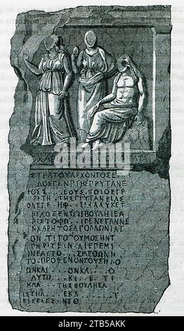 This votive stele was found near the Ilissus River and is attributed to ...