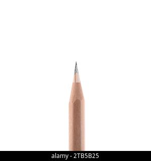One sharp graphite pencil isolated on white Stock Photo - Alamy