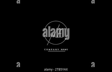 NE Logo monogram with modern style concept design template isolated on ...