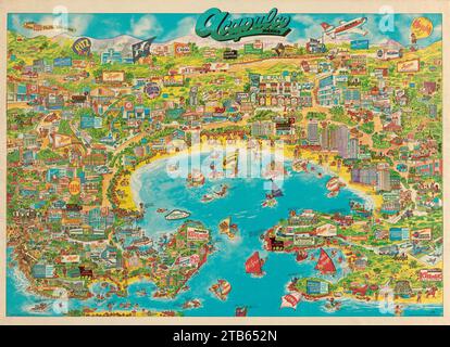 Acapulco, México , Acapulco Mexico, Maps, Tourist maps, Pictorial maps ...