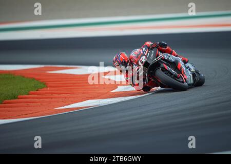 Cheste, Spain. 28th Nov, 2023. Francesco Bagnaia of Italy and Ducati ...