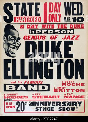JAZZ POSTER - Duke Ellington and his famous orchestra 1943 - Genius of ...