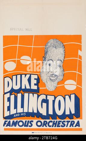 JAZZ POSTER - Duke Ellington and his famous orchestra 1943 - Genius of ...