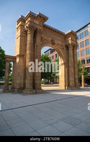 The Columbus Union Station Arch, Work of Art in Ohio Stock Photo - Alamy