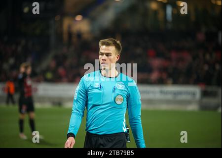 Herning, Denmark. 05th Dec, 2023. Referee Jacob Karlsen seen during the ...