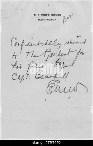 Watson to Franklin D. Roosevelt Stock Photo - Alamy