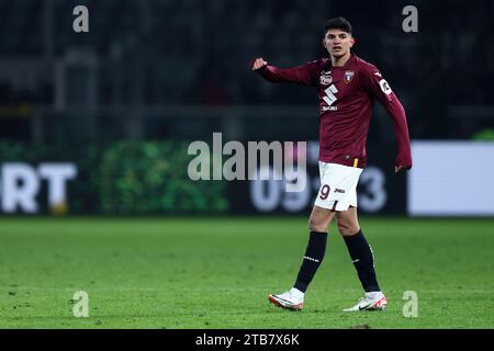 Raoul Bellanova of Atalanta BC gestures during the Serie A football ...