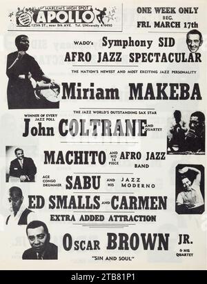 Vintage Jazz poster - John Coltrane 1963 Boxing-Style Concert Poster ...