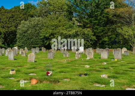 Corfe Castle, UK - September 14th 2023: God’s Acre Cemetery Stock Photo ...