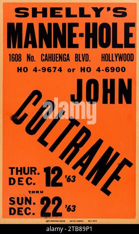Vintage Jazz poster - John Coltrane Quartet - Miles Davis Shelly's ...