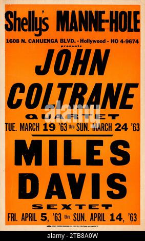 Vintage Jazz poster - John Coltrane, Miriam Makeba - 1961 Apollo ...