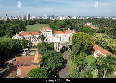 ESALQ Aerial view, with Piracicaba skyline at background, Brazil Stock ...