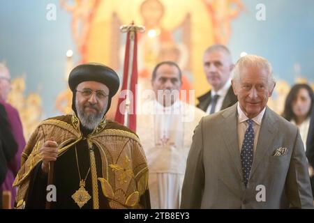 King Charles III and Archbishop Angaelos attend an Advent Service and ...