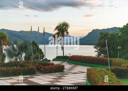 Comfenalco Tomogo Hotel at Lake Prado in Tolima, Colombia Stock Photo ...