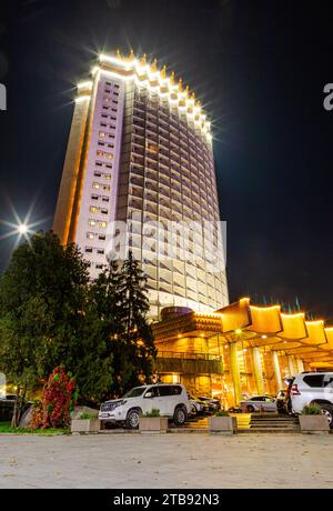 Almaty, Kazakhstan - October 28, 2023: The Abai Square with Republic ...