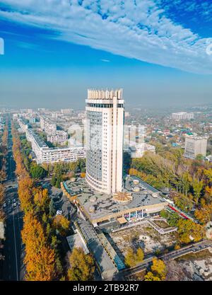 Almaty, Kazakhstan - October 28, 2023: The Abai Square with Republic ...