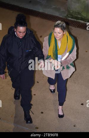 Alice Wood (right) leaves Chester Crown Court during her trial, she is ...