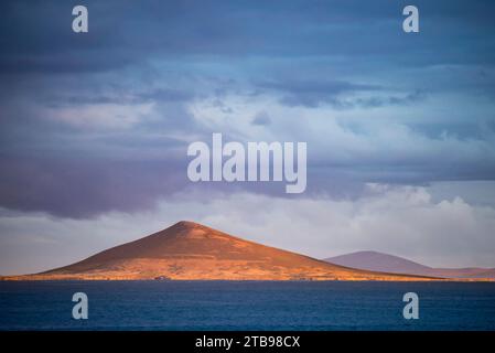View of the peak of Steeple Jason Island; Steeple Jason Island ...