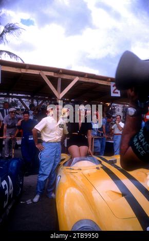 HAVANA, CUBA - FEBRUARY 24: An unidentified woman poses next to the #48 ...