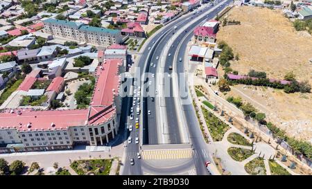 Aerial view of Samarkand city Uzbekistan Stock Photo - Alamy