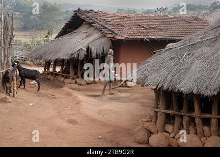Bonda village at the jaypore hills. The Bonda, also known as Remo, are ...