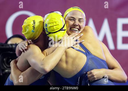 Sara Junevik, Michelle Coleman and Louise Hansson of, Sweden ...