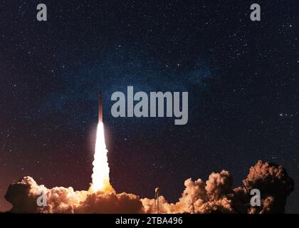 New modern rocket successfully takes off to the red planet Mars with ...