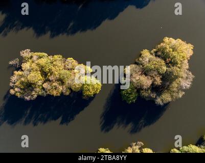 Island at Heaton Park Boating Lake 1 Stock Photo - Alamy