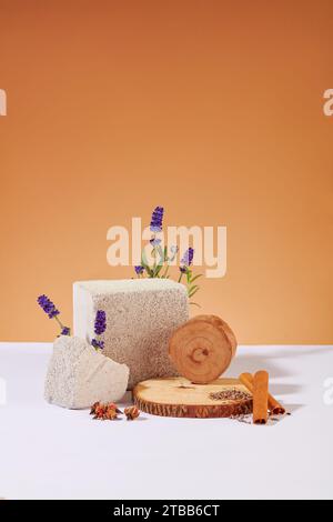 Bouquet of dried flowers placed on green background Stock Photo - Alamy