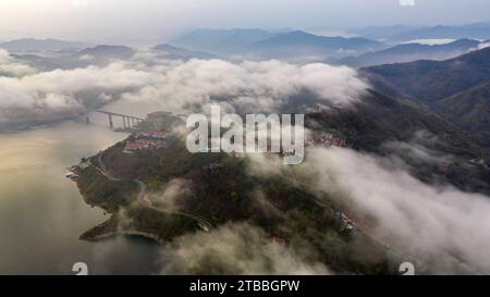 Luodian. 6th Dec, 2023. This aerial photo taken on Dec. 6, 2023 shows a ...