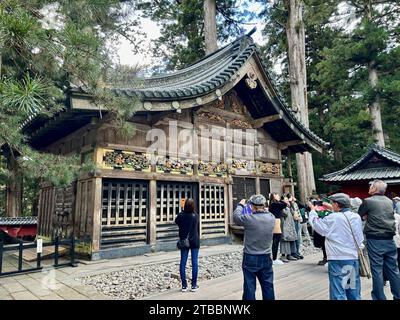 The Sacred Stable at Nikko Toshogu Shrine in Nikko, Japan. This ...