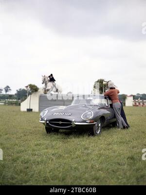 1961 Jaguar E-type, Series 1 Fixed Head Coupe, 9600HP, parked on ...