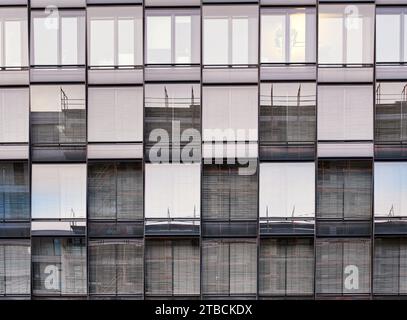 Front view pattern of windows or casement on a modern building ...