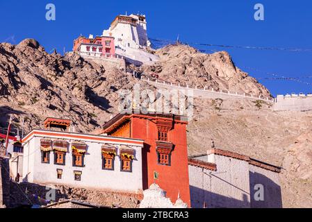 View of Leh Palace - Namgyal Tsemo Gompa - Leh - Ladakh - Jammu and ...