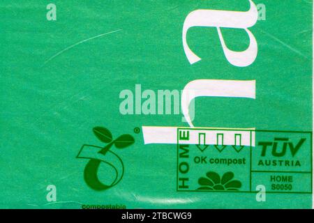 logo of standard seedlings of Europe on Cycluck compostable trash bag ...