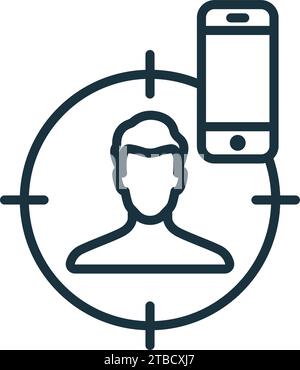 App personalization icon. Monochrome simple sign from app development ...