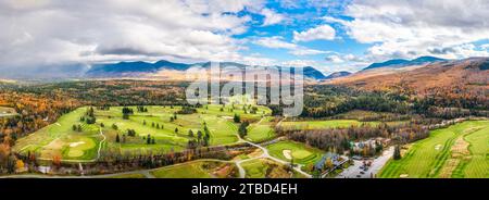 Aerial view of Presidential Range in NH Stock Photo - Alamy