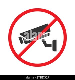 No camera line icon, prohibition and forbidden, no photography sign ...