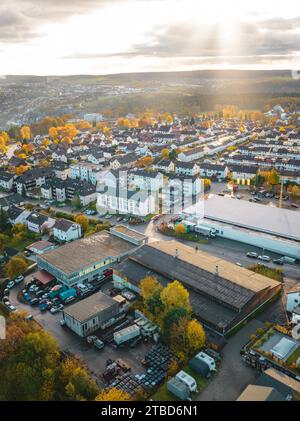 Aerial view of Wimberg in autumn, Calw, Black Forest, Germany Stock ...