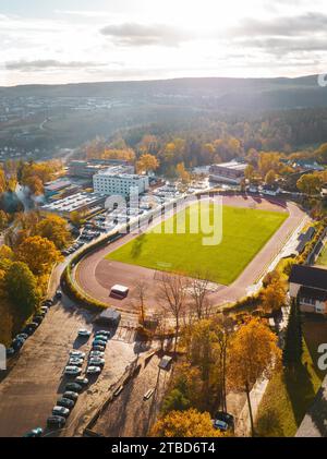 Aerial view of Wimberg in autumn, Calw, Black Forest, Germany Stock ...