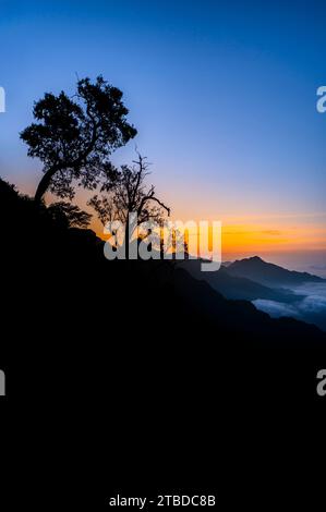 Sunrise from Jabal Aswad (The Black Mountain), Saudi Arabia Stock Photo ...