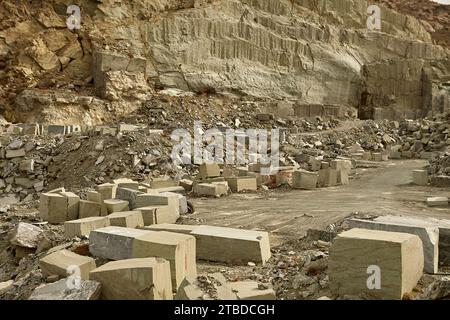 Tinos marble Mine quarry Stock Photo - Alamy