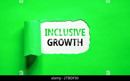 Inclusive growth symbol. Concept words Inclusive growth on beautiful ...