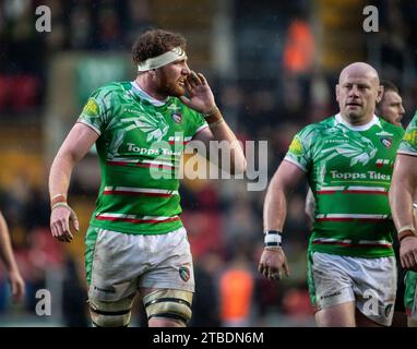 Ollie Chessum of Leicester Tigers in action during Gallagher English ...