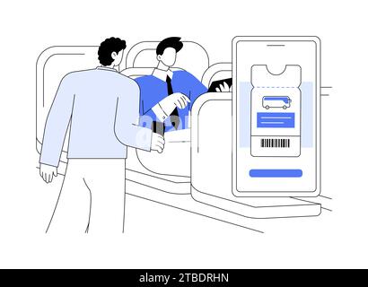 Ticket inspector abstract concept vector illustration Stock Vector ...