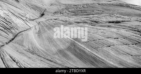 Panoramic photograph of the Yellow Rock area, a sandstone hill that's ...